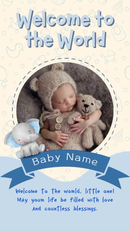 Newborn Baby Templates Boy One Picture - Pippit