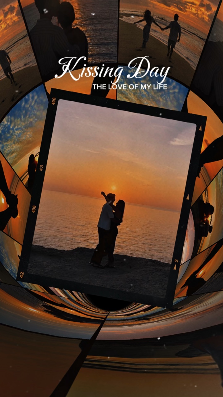 2 Picture Kissing Templates Photo - Pippit