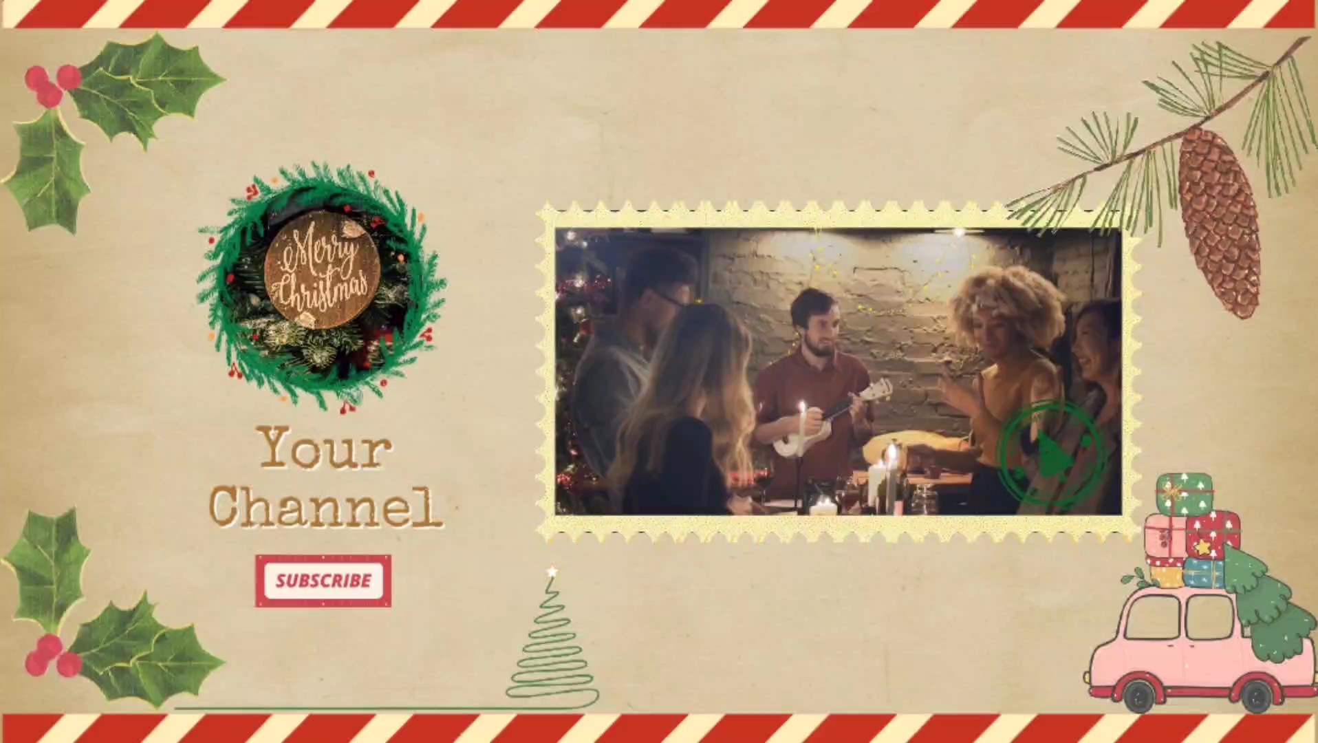 Outro Logo Template Christmas - Pippit