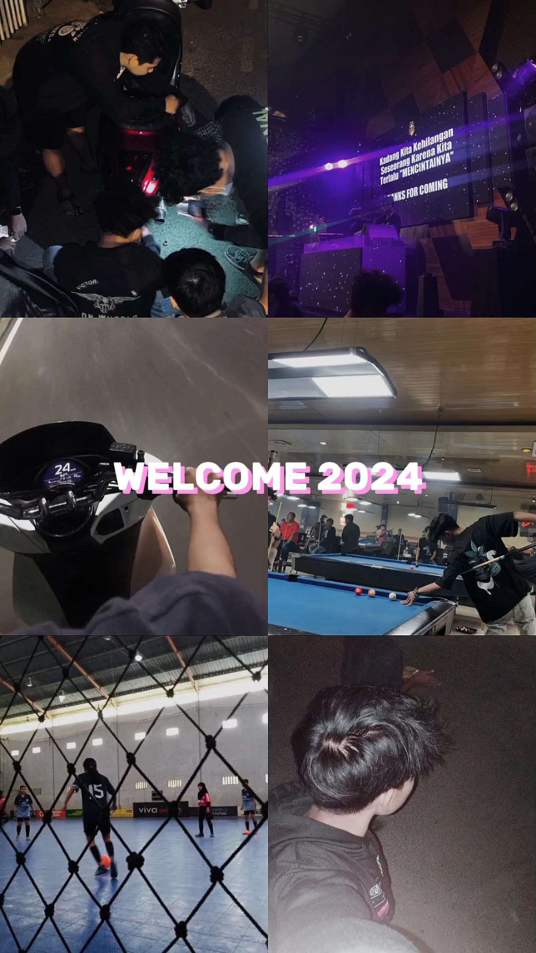 2024 in 6 pict - contoh video - template CapCut